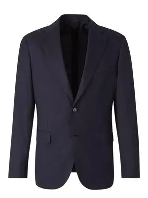 Brioni Wool And Silk Single-breasted Jacket - Multicolor