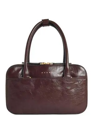 Marni Boxynesudan' Small Leather Bag - Brown