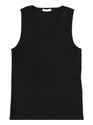 LEMAIRE Cotton Tank Top - Black