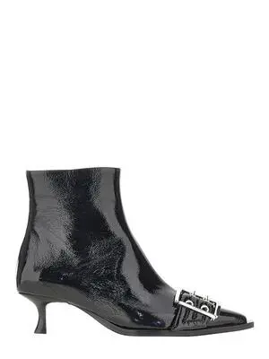 GANNI Faux Leather Boots - Black
