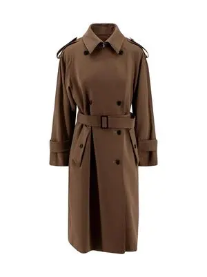 Max Mara MAX MARA Virgin Wool Trench Multicolor