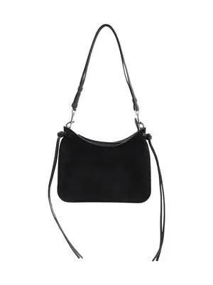 Phoebe Philo Suede Leather Gig Small Shoulder Bag - Black