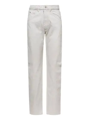 MAISON MARGIELA Cotton Denim Straight Jeans - Multicolor
