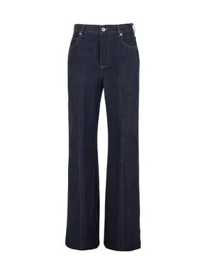 Bottega Veneta Cotton Palazzo Jeans - Multicolor