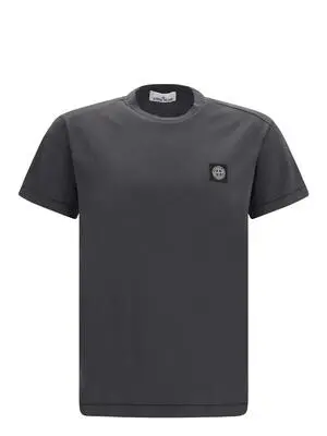 Stone Island Logo Patch T-shirt - Gray