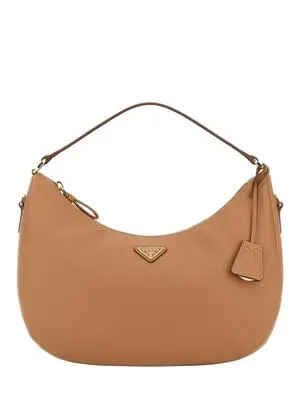 Prada Camel Leather Handbag - Brown