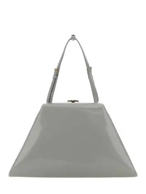 Prada Light Grey Leather Handbag - Gray