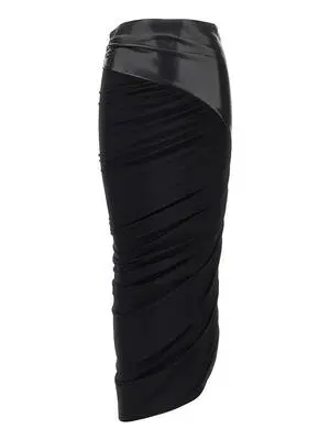Andamane Stretch Jersey 'ursula' Skirt - Black