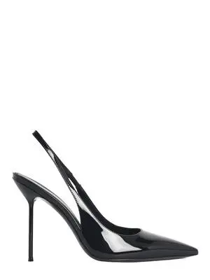 Paris Texas Lidia' Leather Slingbacks - Black