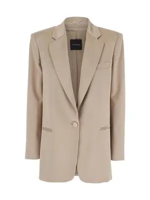 Andamane Guia Single-breasted Wool Blend Stretch Jacket - Multicolor
