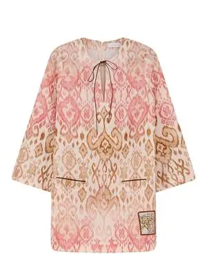 Zimmermann Aster Shift Mini Dress - Multicolor