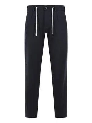 Eleventy Wool Blend Trousers - Blue