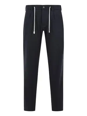 Eleventy Wool Blend Trousers - Blue