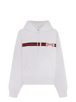 Gucci Cotton Sweatshirt With Embroidered Horsebit On The Front - Multicolor
