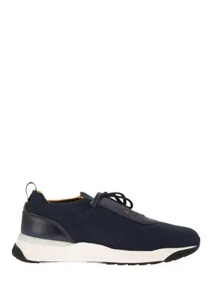 Santoni Textile And Leather Trainers - Multicolor