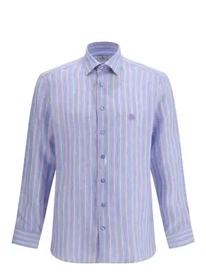 Etro Striped Linen Shirt - Multicolor
