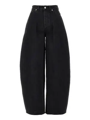 Jacquemus Ovalo Denim Pants - Black