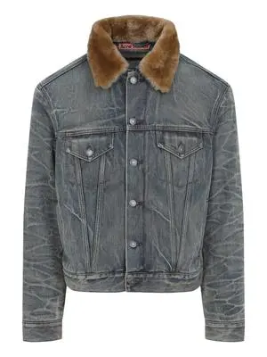 Acne Studios Regenerative Cotton Denim Trucker Jacket - Blue