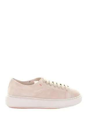 Santoni Santoni Suede Platform Trainers Multicolor