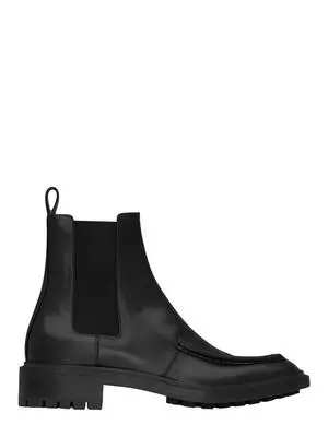 Saint Laurent Joe Smooth Leather Chelsea Boots - Black