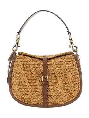 Etro Pony Medium' Beige Shoulder Bag With Adjustable And Removable Strap In Viscose - Cream