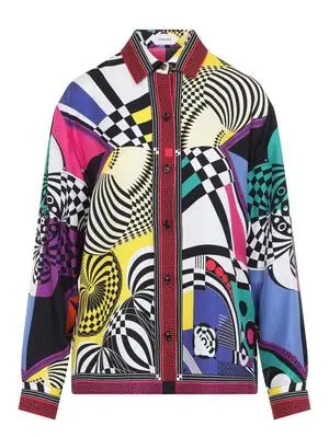 Versace VERSACE Teatro Foulard Silk Shirt Multicolor