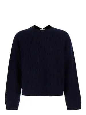 Saint Laurent Ribbed Wool Pullover - Multicolor