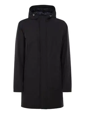 Herno Stretch Technical Fabric Hooded Padded Parka - Multicolor