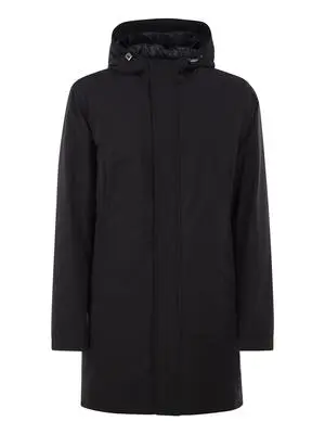Herno Stretch Technical Fabric Hooded Padded Parka - Multicolor