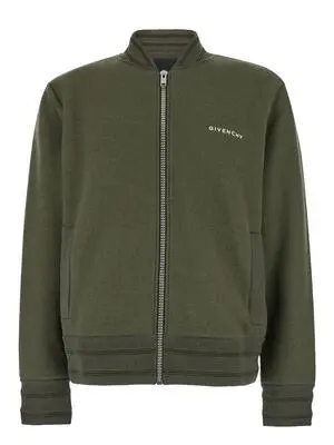 Givenchy Wool Bomber Sweatshirt With 4g Logo - Multicolor