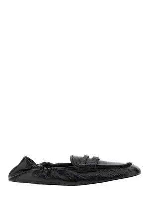 Miu Miu Leather Loafer - Black