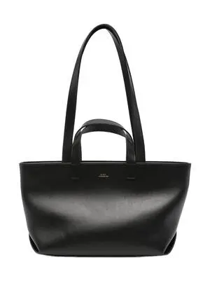 A.p.c. A.P.C. Leather Tote Bag Black