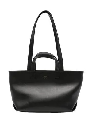 A.p.c. Leather Tote Bag - Black
