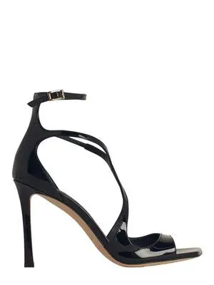 JIMMY CHOO Azia Sandals In Leather - Black
