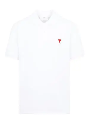 AMI Paris Polo Shirt - White