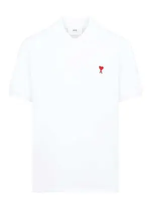 AMI Paris Polo Shirt - White