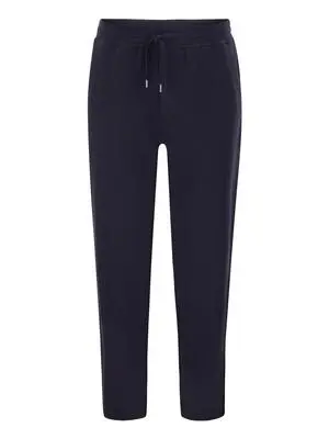 Brunello Cucinelli Techno Cotton Fleece Trousers - Blue