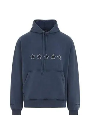 Balenciaga BALENCIAGA Oversized Cotton Fleece Hoodie Blue
