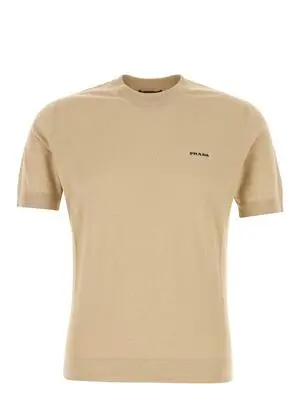 Prada Beige Cotton Sweater - Brown