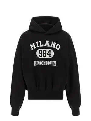 Dolce & Gabbana DOLCE & GABBANA Flocked Print Hoodie Multicolor