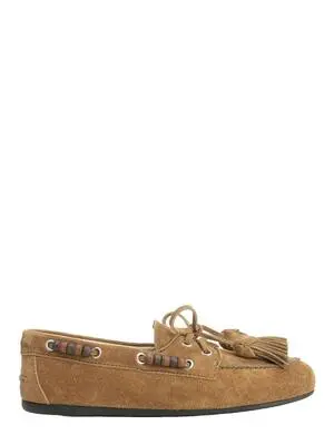 Miu Miu Deck” Suede Loafers - Brown