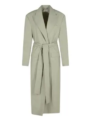 P.a.r.o.s.h Viscose Blend Duster - Green