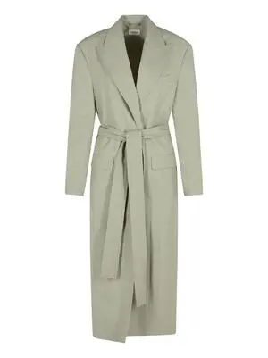 P.a.r.o.s.h Viscose Blend Duster - Green