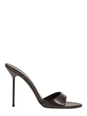 Paris Texas Lidia Mule 105 Patent Leather Mule Sandals - Brown