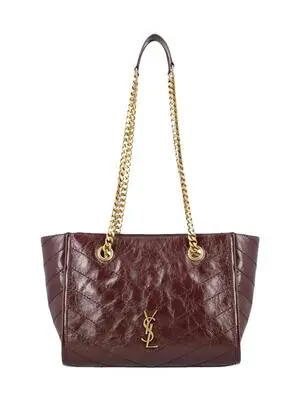 Saint Laurent SAINT LAURENT Leather Tote Bag Red