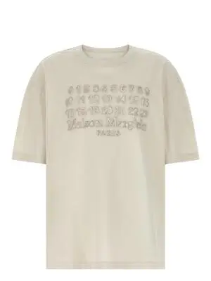 MAISON MARGIELA Maison Margiela Men Logo T-Shirt Cream