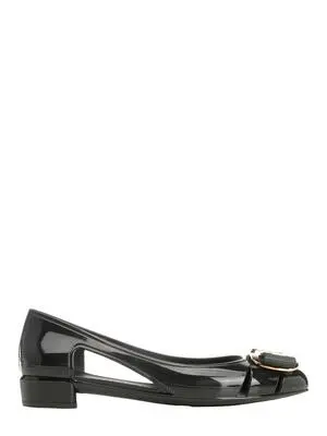 FERRAGAMO Vara Bow Jelly Ballerinas - Black