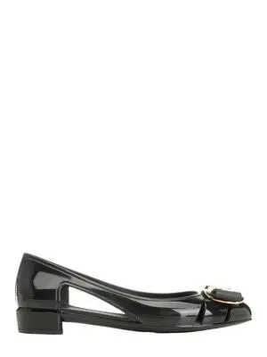 FERRAGAMO Vara Bow Jelly Ballerinas - Black