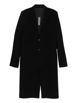 Rick Owens Single Breasted Coat - Black