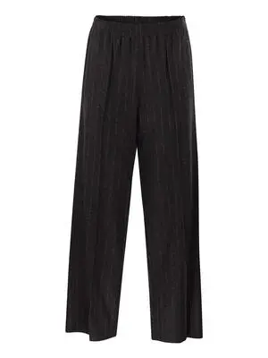 Brunello Cucinelli Brunello Cucinelli Pinstriped Flannel Trousers With Sequins Multicolor